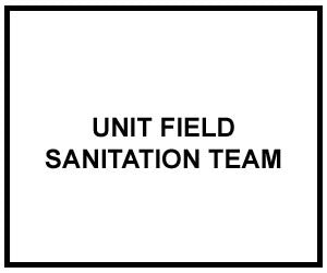 FM 4-25.12: UNIT FIELD SANITATION TEAM – Combat Index Data Store